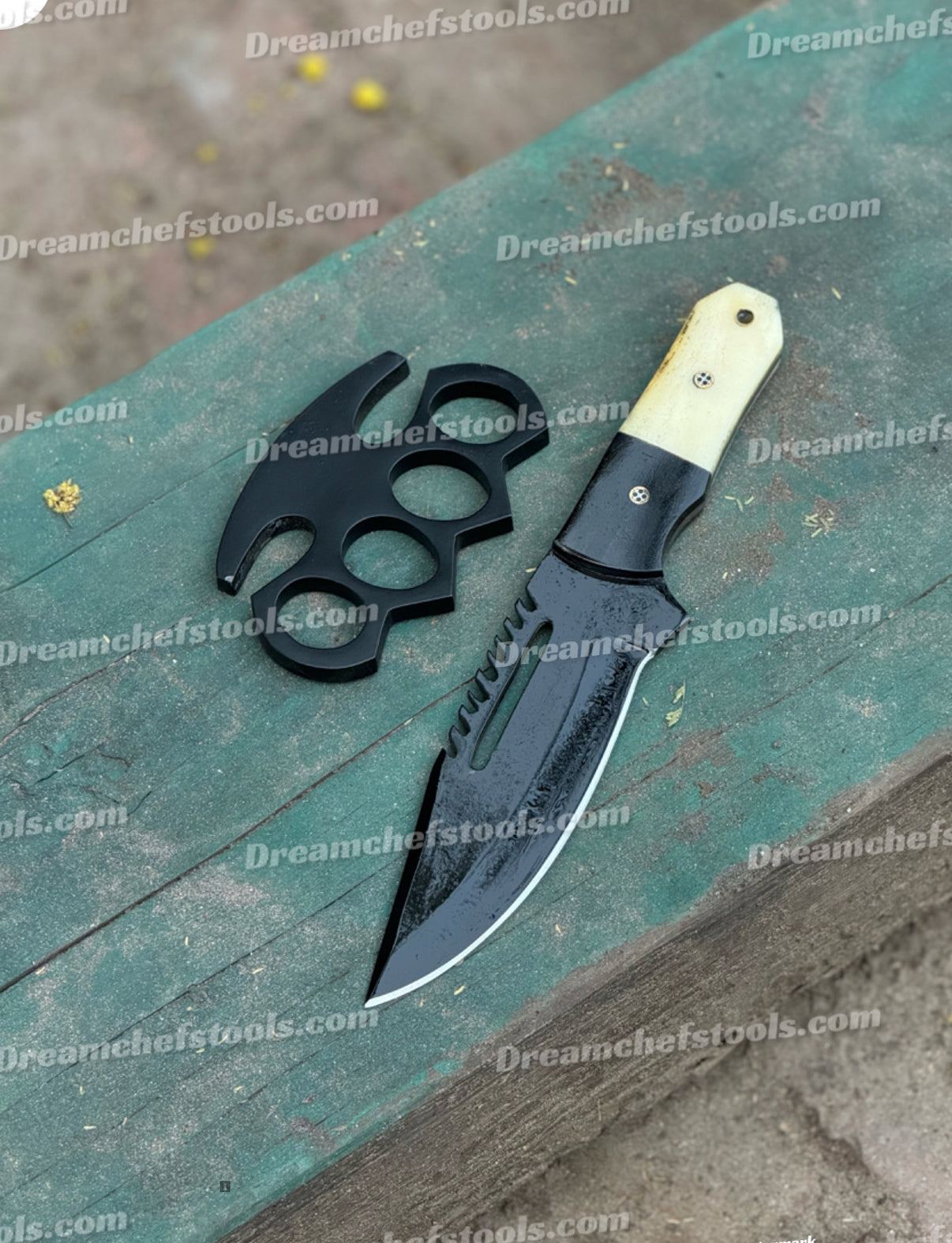 Handmade Sylo Knuckle and Knife Set – Brass Knuckle with Leather Case ...
