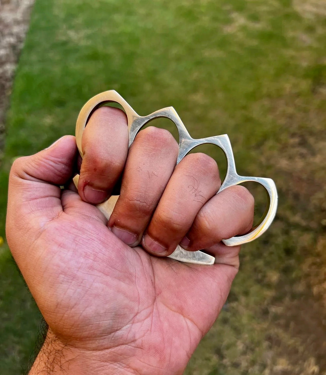 Custom Brass Knuckle with Leather Belt Case – Knives Gear Garage